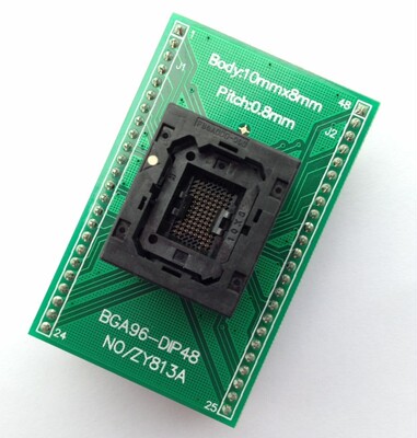 ZY813A 周立功专用适配器 烧录座 适配座 广州致远  BGA96