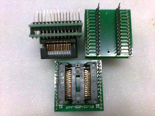 全新IC测试座 适配器 适配座 转换座 烧录座SOP28转DIP28 SOIC28