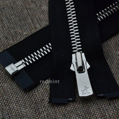 ykk高档拉链白铜单头开尾黑色