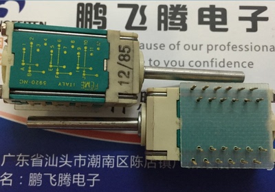 原装美国FEME ITALY 5920-NC小型精密仪器波段切换旋转开关4刀2档