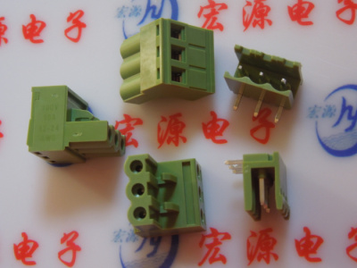 2EDG 3P 拔插式接线端子 KF2EDG 3位 弯针 接插件 1套 5.08MM
