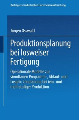 【预售】Produktionsplanung Bei Losweiser Fertigung: Op...
