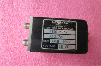 9130-B237 LORAL 18GHz 450W 28V 射频微波同轴转换双刀双掷开关