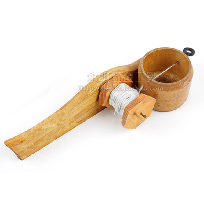 木工工具墨斗 带线墨斗 竹子墨斗带线画线弹线 粉斗特价 划线器