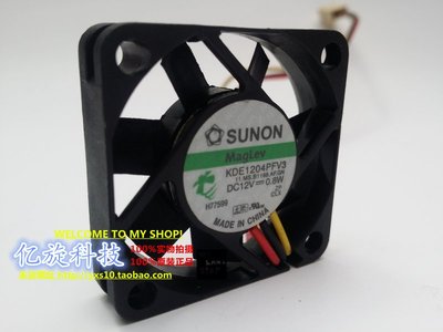 建准SUNON 4cm厘米 4010 0.8W KDE1204PFV3 磁悬浮超静音散热风扇