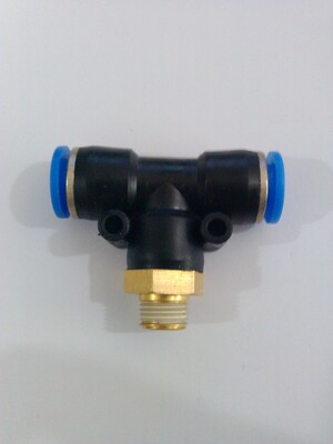 气动快插PB4-M5快速PB6-01气管接头PB8-02螺纹三通PB10-03PB12-04