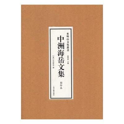 中洲海岳文集 中洲海岳撰 上海古籍出版社 社会科学丛书文集 书籍