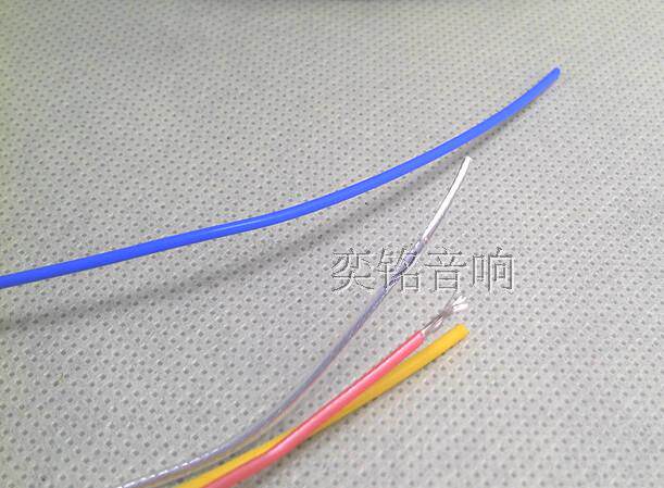 特氟龙铜镀银线 DIY机内线 连接延长线 胆机线 0.35平 外径1.2mm