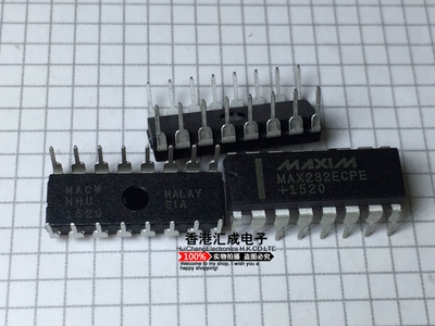 MAX232ECPE MAX232ECP MAX232E MAX232 DIP16 原装