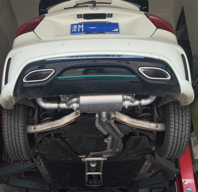 奔驰A180 A200 260 REPOSE中尾段电子阀门排气 奔驰A260阀门排气