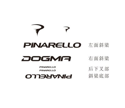 Pinarello车架贴