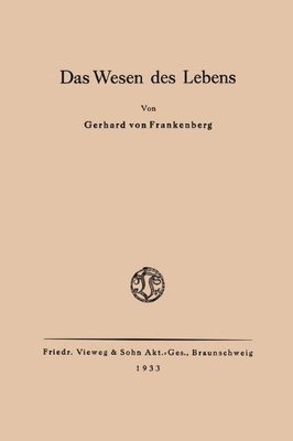 【预售】Das Wesen Des Lebens: Ordnung ALS Wesentliche ...