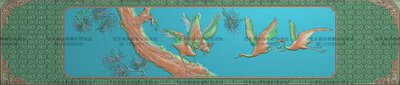 高清设计素材精雕图jdp灰度图bmp精品松鹤图13新款檀雕特价新款
