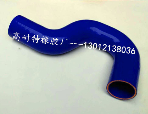 东风140 玉柴四缸发动机上水管 耐高温硅胶水管