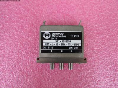 MST-L-12-SMA-TTL-ITP5  dowkey 18GHz 12V 300W SPDT同轴开关