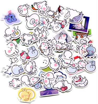 Line表情贴纸 Spoiled Rabbit 系列3 自制手帐相册贴纸 40枚 Z360