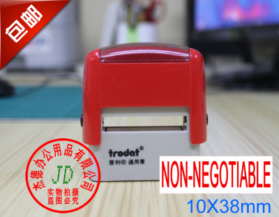 卓达通用回墨印章 翻斗印 自动出墨 NON-NEGOTIABLE
10*38mm