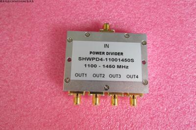 1100-1450MHz 10W SMA 射频同轴4路 一分四功分器 频率可定制