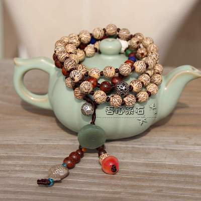 原创菩提天然多圈百搭两用毛衣链