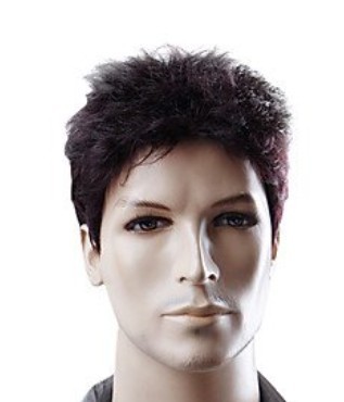 精品 短款 男发 自然黑色