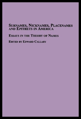 【预售】Surnames, Nicknames, Placenames and Epithets in A