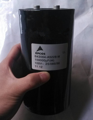 正品德国EPCOS 100V150000UF 螺栓脚电容 专用电动车电容质量保证