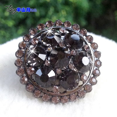 33mm女貂皮大衣水钻羊绒镂空复古