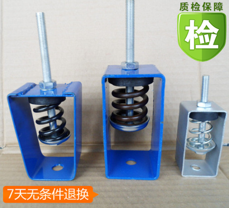 TD阻尼弹簧风机减震器空调盘管内机挂钩吊架丝杆吊式减振吊钩音箱