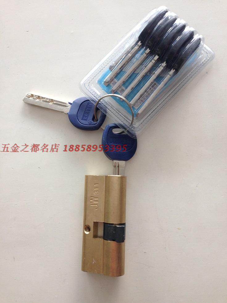 正品佳卫防盗门锁芯 A级铜锁芯JIAWEI单排铜珠锁芯规格齐全锁具_虎窝淘