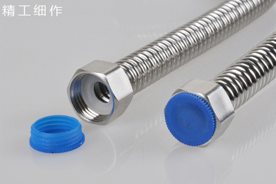 高压防爆6分304不锈钢波纹管20 进水管冷热水硬管可弯曲10CM-5米