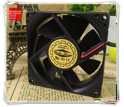 Yate Loon悦伦 8厘米静音双滚珠机箱电源风扇D80BM-12 12V 0.14A