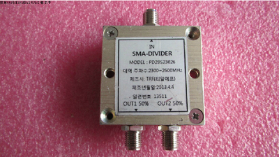 韩国进口 PD2BS23026 2300MHz-2600MHz 1W RF一分2射频宽带功分器