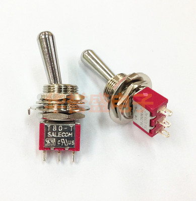 台湾Salecom SH 进口摇头 钮子开关 T8013-Z1BQ 12MM 3脚2档T80-T