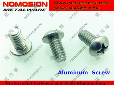 美制粗牙铝螺丝 纯铝螺丝 铝制螺丝 1/4-20*12.7(0.5) 圆头十字