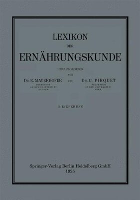 【预订】Lexikon Der Ernahrungskunde