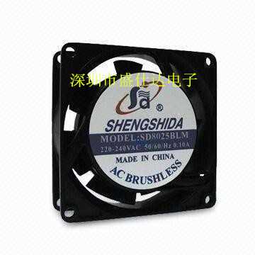 8CM滚珠风扇含油8里米风机8025/AC220V 110V/交流散热风扇80MM*80