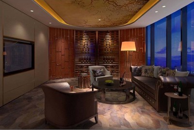 名师设计上海万科顶层复式软装概念汇报方案CAD施工图纸