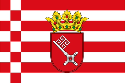 德国不莱梅州旗 90 X 150 CM 3 X 5 FT Bremen State Flag