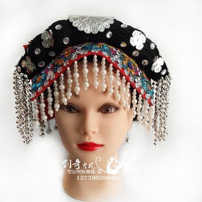 手工串珠儿童演出配饰彝族舞蹈