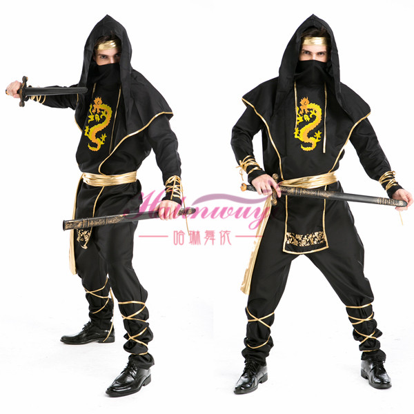 万圣节角色扮演忍者服装杀手装 cosplay男装对聚游戏制服costume