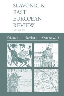 【预售】Slavonic & East European Review (91: 4) October 2013