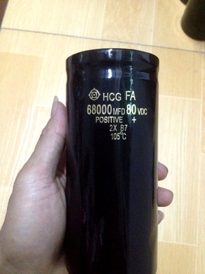 优质进口螺丝脚电容 80v68000UF 80VDC68000MFD 二氧化碳保护焊