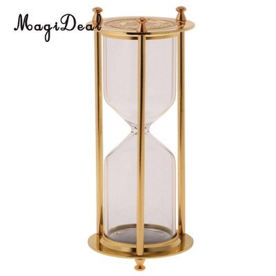 MagiDeal helf Display Count Down Empty Sand Glass Hourglass