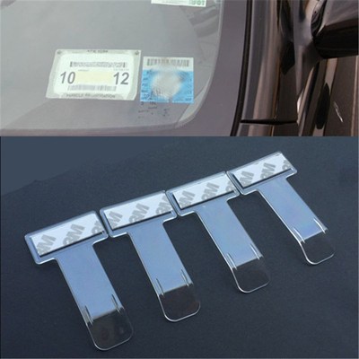 4Pcs Auto Car Parking Ticket Permit Holder  Windscreen er T-