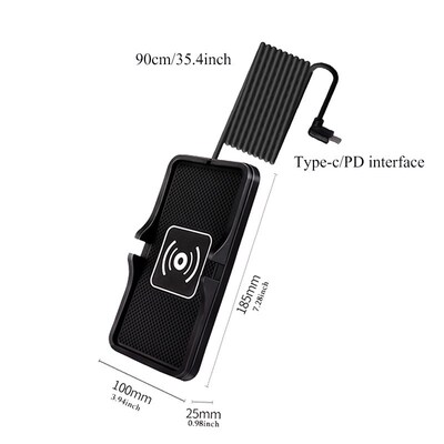 Car Wireless Charger无线充D电器QI无线充15W手机支架车载防滑垫