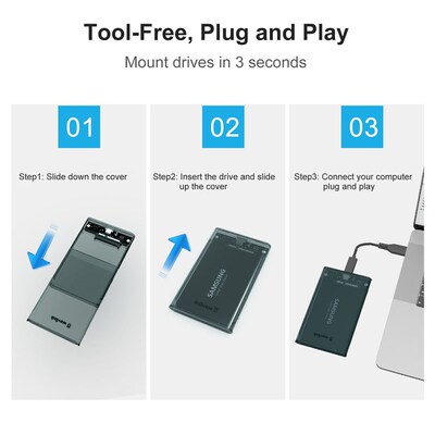 Wavlink USB3.0 HDD SSD Adapter 2.5 Inch Externl HDD Case 6