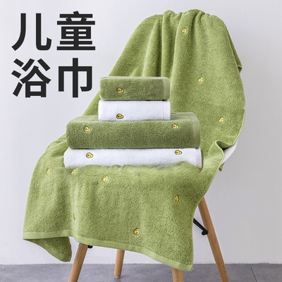 儿童浴巾大童专用男童男孩卡通洗澡家用纯棉吸水2R023新款季洗澡