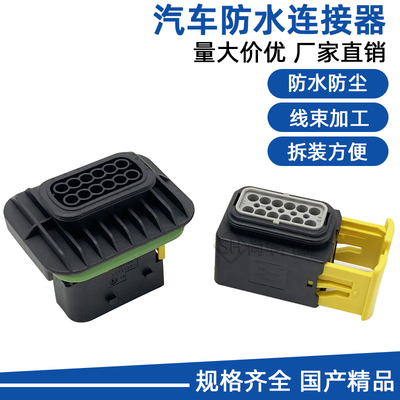 1-1564520-1汽车12孔新能源连接器插头防水线束接插件1-1703639-1