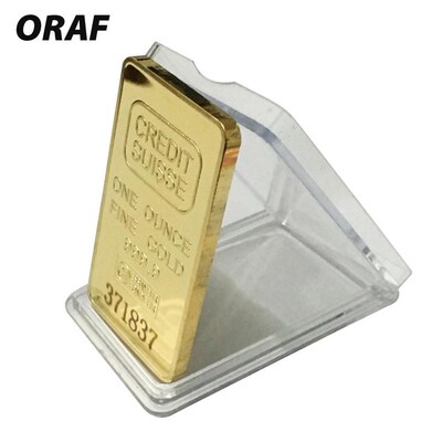 50*28MM Replica 24ct Gold Plated CREDIT Layered Bullion Bar