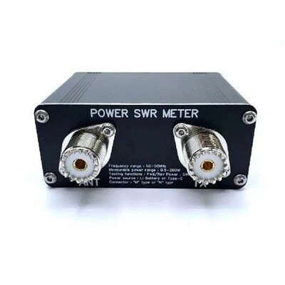 200W Poweer SWR Meter 1.6-50MHz 0.5W HF Shortwave Power SWR
